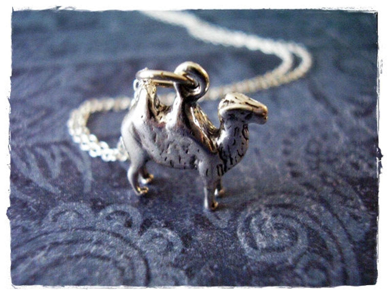 Silver Camel Necklace Sterling Silver Camel Charm on a - Etsy