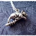 Silver Opossum Necklace - Sterling Silver Opossum Charm on a Delicate ...