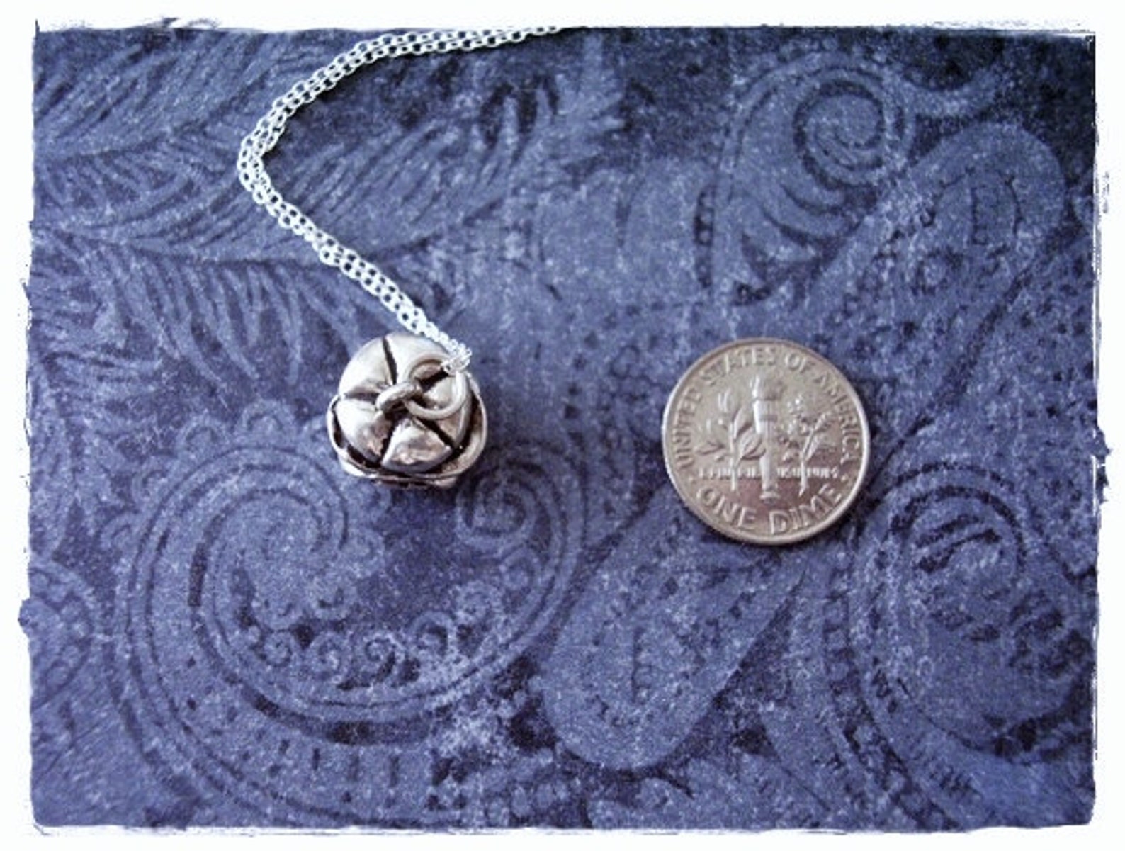 Silver Burger Necklace Sterling Silver Burger Charm on a - Etsy