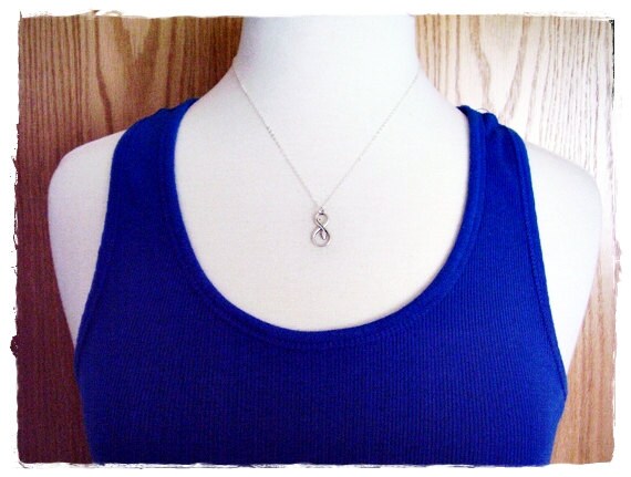 Silver Infinity Snake Necklace Sterling Silver Infinity - Etsy