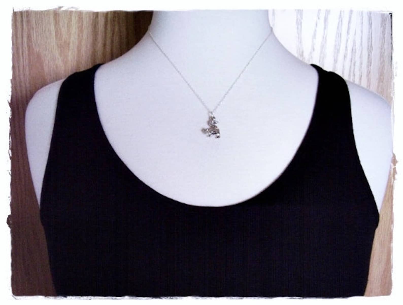 Sterling Silver Skunk Necklace Sterling Silver Skunk Charm | Etsy