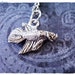 Silver Betta Fish Necklace - Silver Pewter Betta Fish Charm on a ...