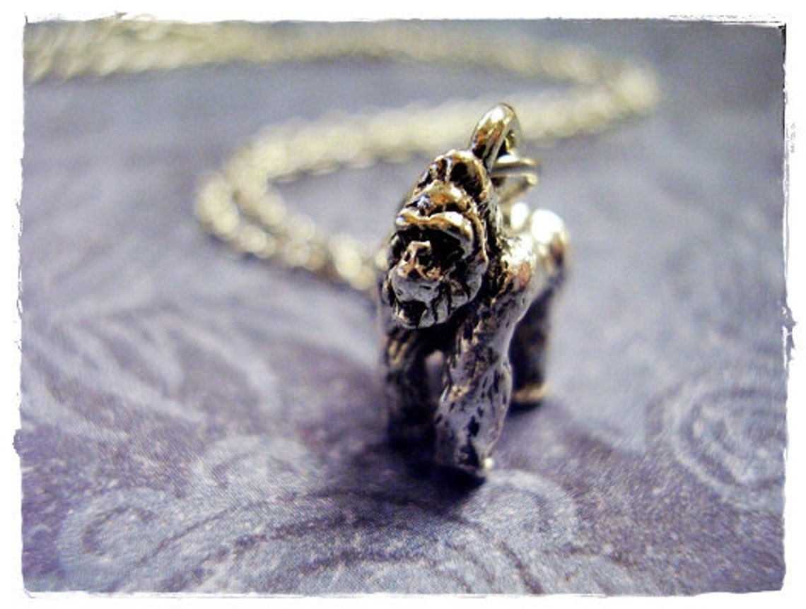 Silver Gorilla Necklace Silver Pewter Gorilla Charm on a - Etsy
