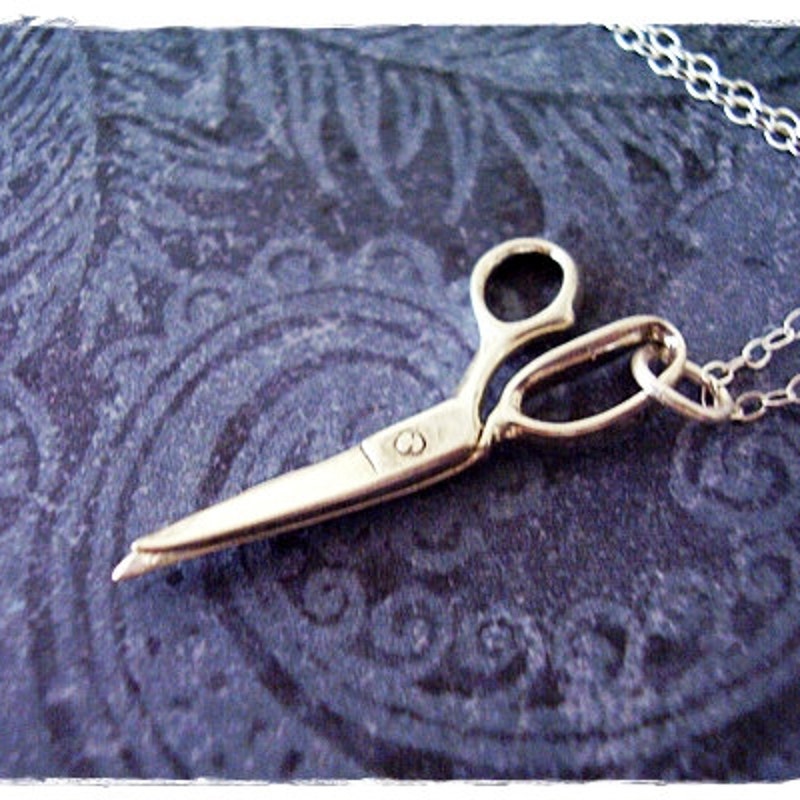 Scissor Necklace - Etsy