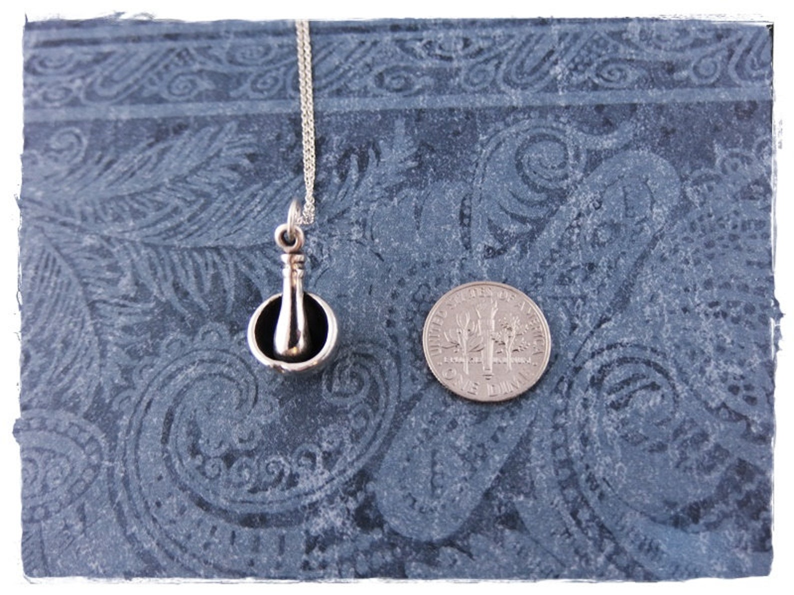 Silver Mortar and Pestle Necklace Sterling Silver Mortar and - Etsy