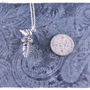 Silver Liberty Torch Necklace - Sterling Silver Liberty Torch Charm on ...