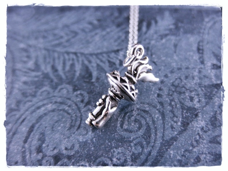 Silver Liberty Torch Necklace - Sterling Silver Liberty Torch Charm on ...