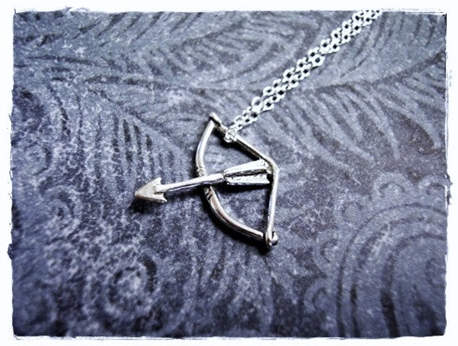 Tiny Silver Bow and Arrow Necklace Sterling Silver Bow and - Etsy