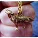Gold Howling Wolf Necklace Antique Gold Pewter Howling Wolf - Etsy