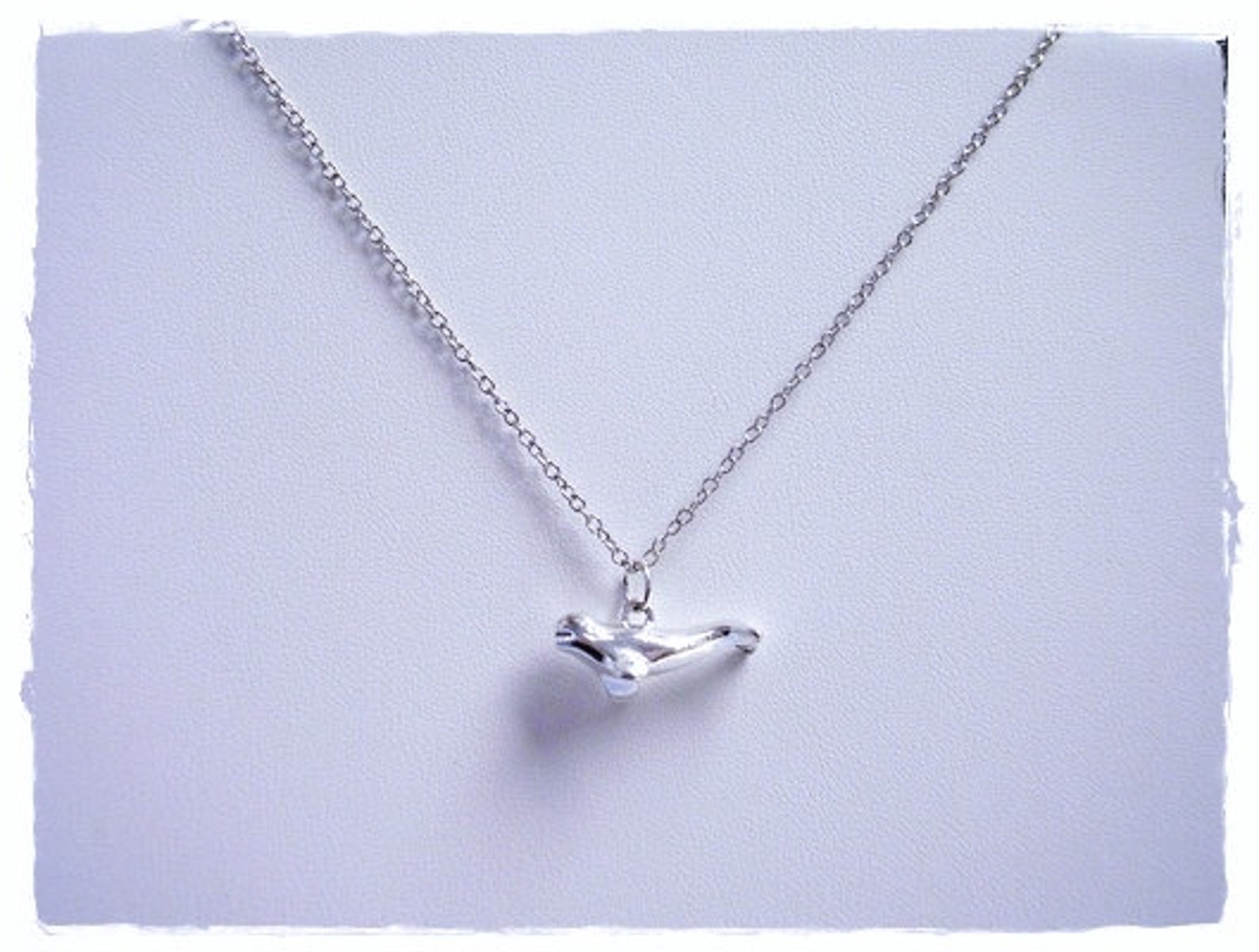 Silver Beluga Whale Necklace Silver Pewter Beluga Whale | Etsy