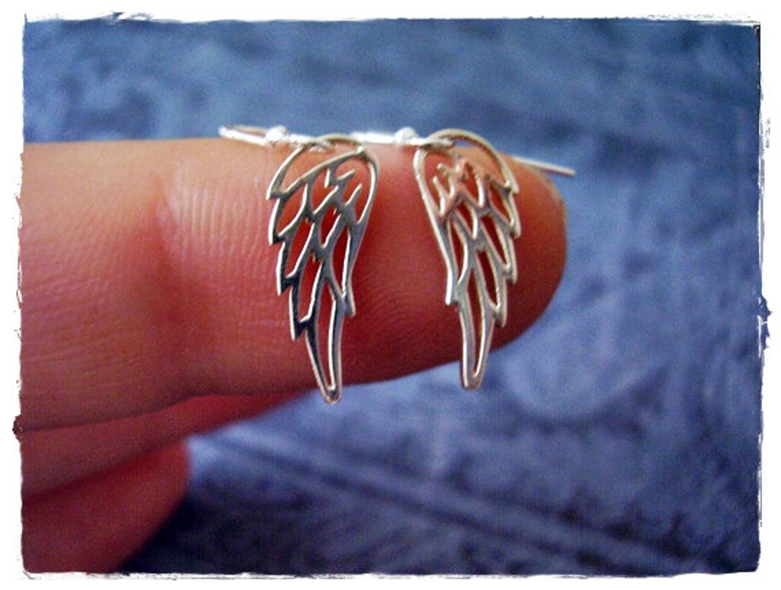 Silver Filigree Angel Wing Earrings - Sterling Silver Filigree Angel ...