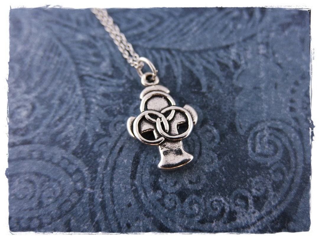 Silver Holy Trinity Cross Necklace - Sterling Silver Holy Trinity Cross ...