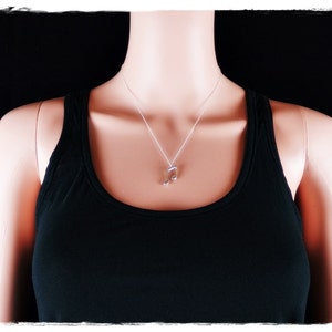 Silver Music Notes Necklace - Sterling Silver Music Notes Charm on a ...