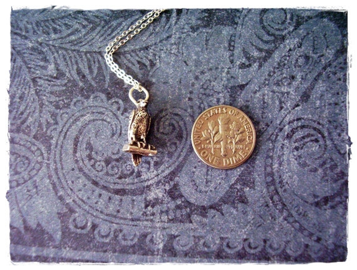 Silver Falcon Necklace Sterling Silver Falcon Charm on a - Etsy