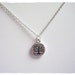 Silver Rowan Tree Round Necklace - Antique Pewter Rowan Tree Charm on a ...