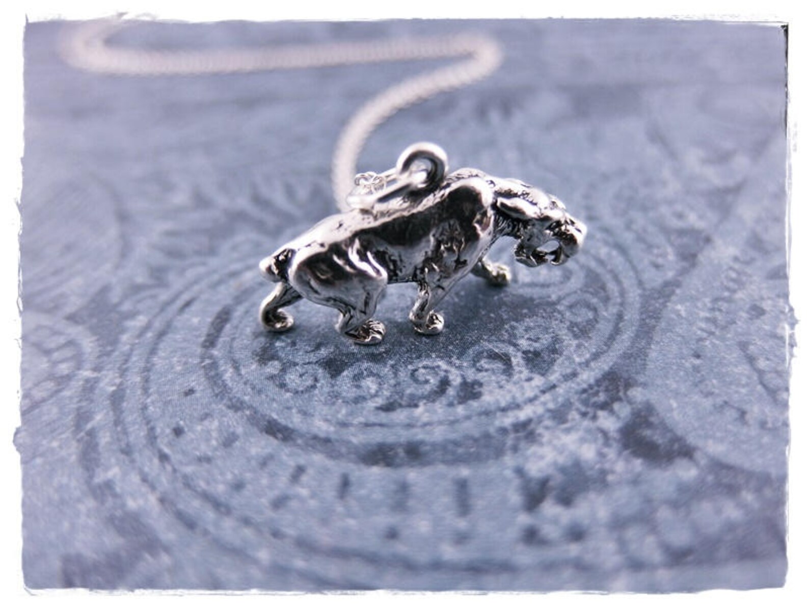 Silver Sabertooth Tiger Necklace Sterling Silver Sabertooth | Etsy