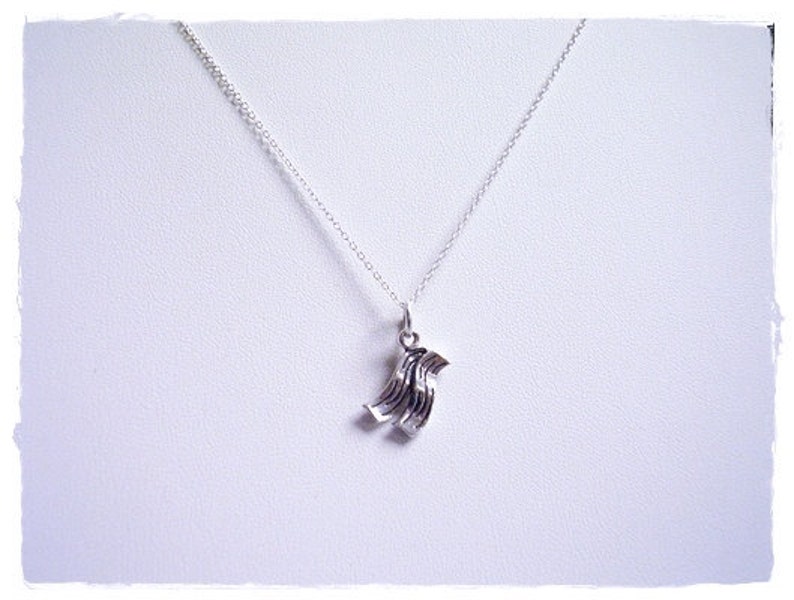 Silver Bacon Necklace Sterling Silver Bacon Charm on a - Etsy