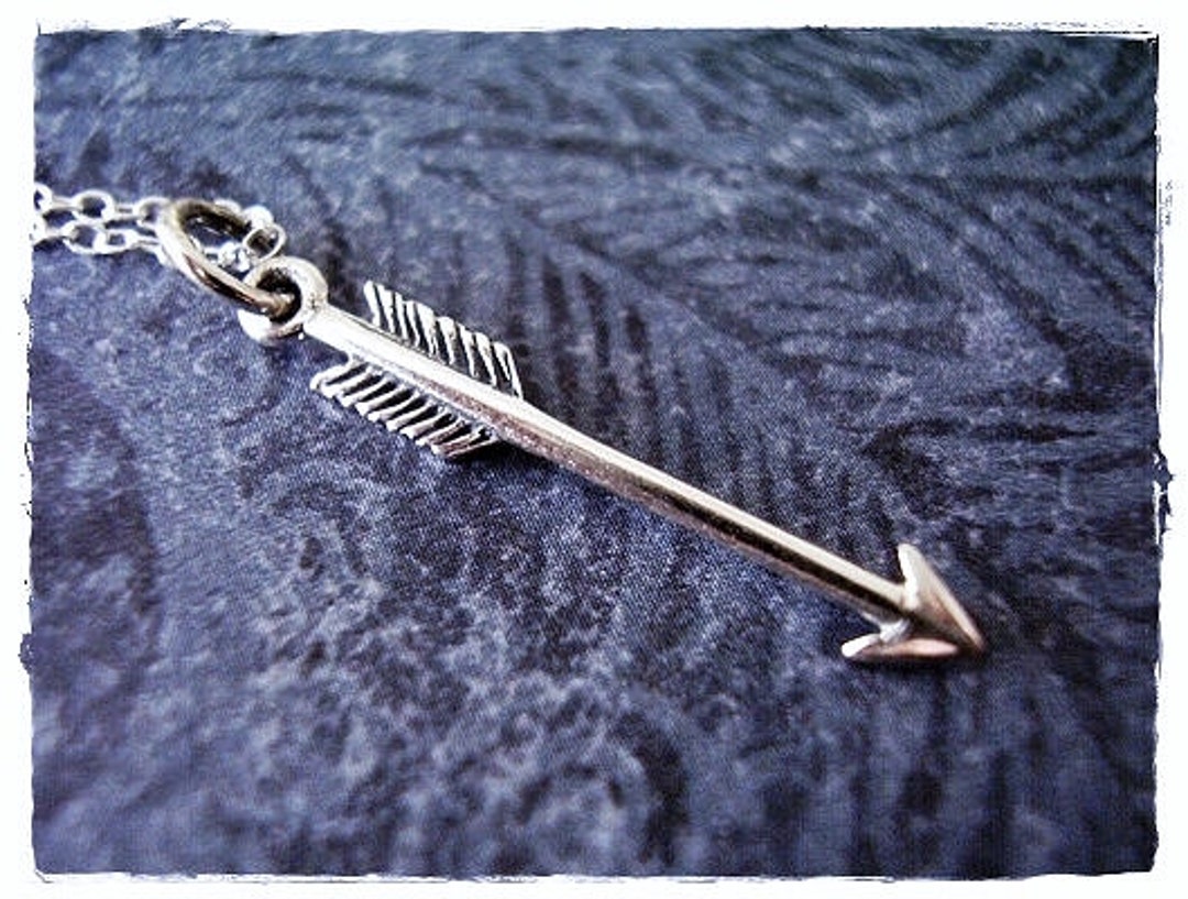 Small Silver Arrow Necklace Sterling Silver Arrow Charm on a Delicate ...