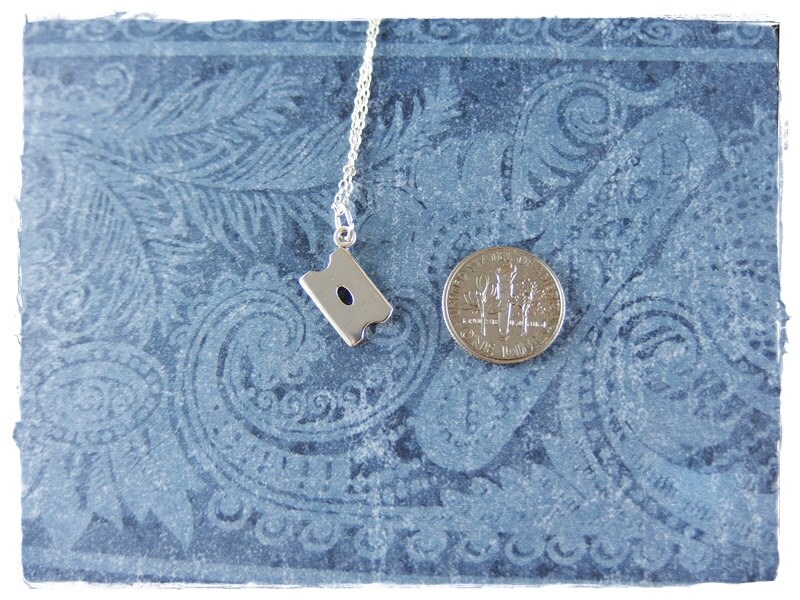 Silver Razor Blade Necklace Sterling Silver Razor Blade | Etsy