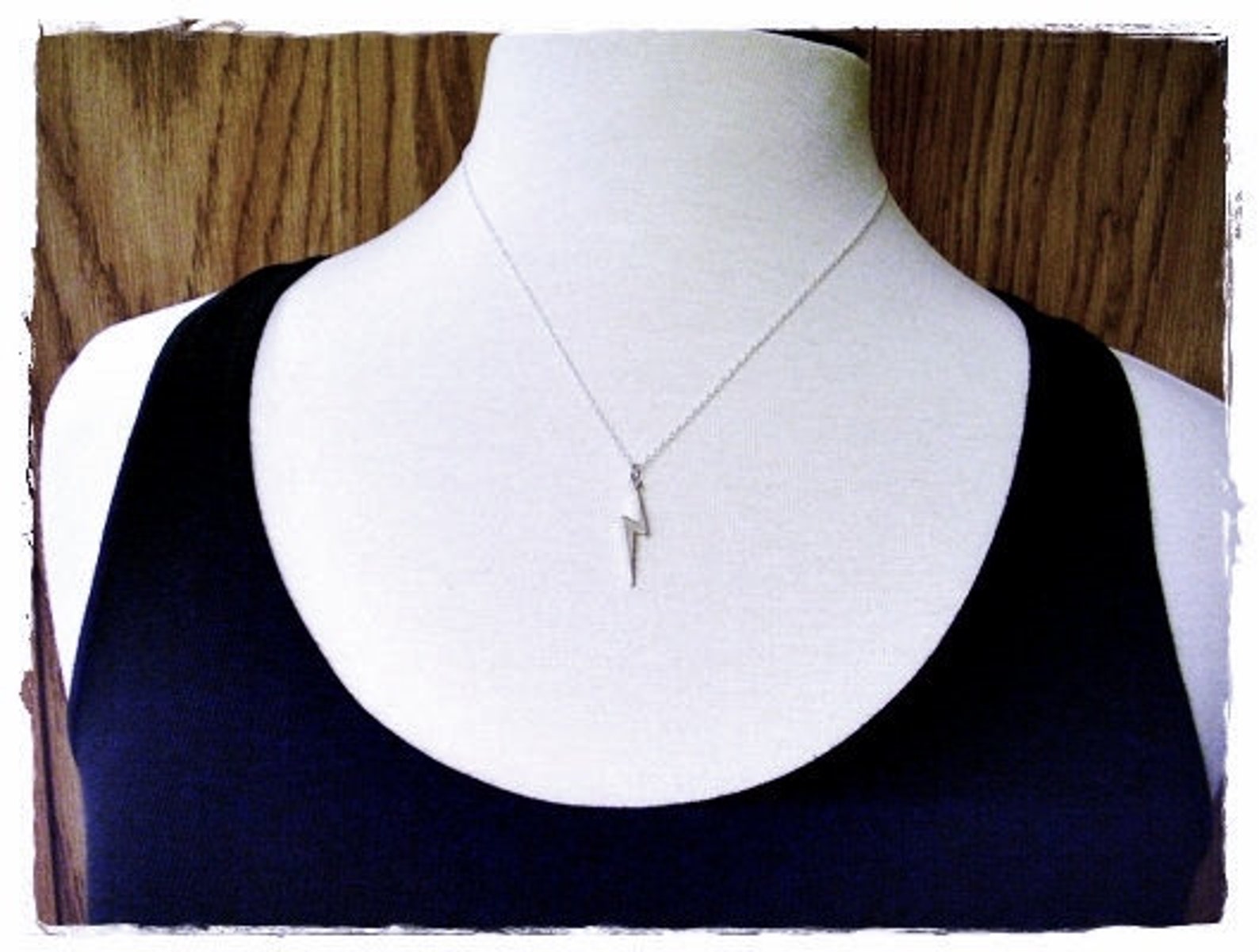 Silver Lightning Bolt Necklace - Sterling Silver Lightning Bolt Charm ...