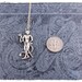 Large Silver Devil Necklace Sterling Silver Devil Charm on a Delicate ...