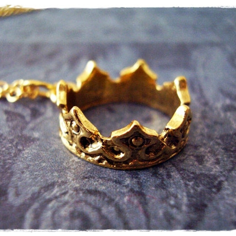 Crown Necklace - Etsy