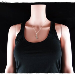 Silver Meat Cleaver Necklace - Sterling Silver Meat Cleaver Charm on a ...