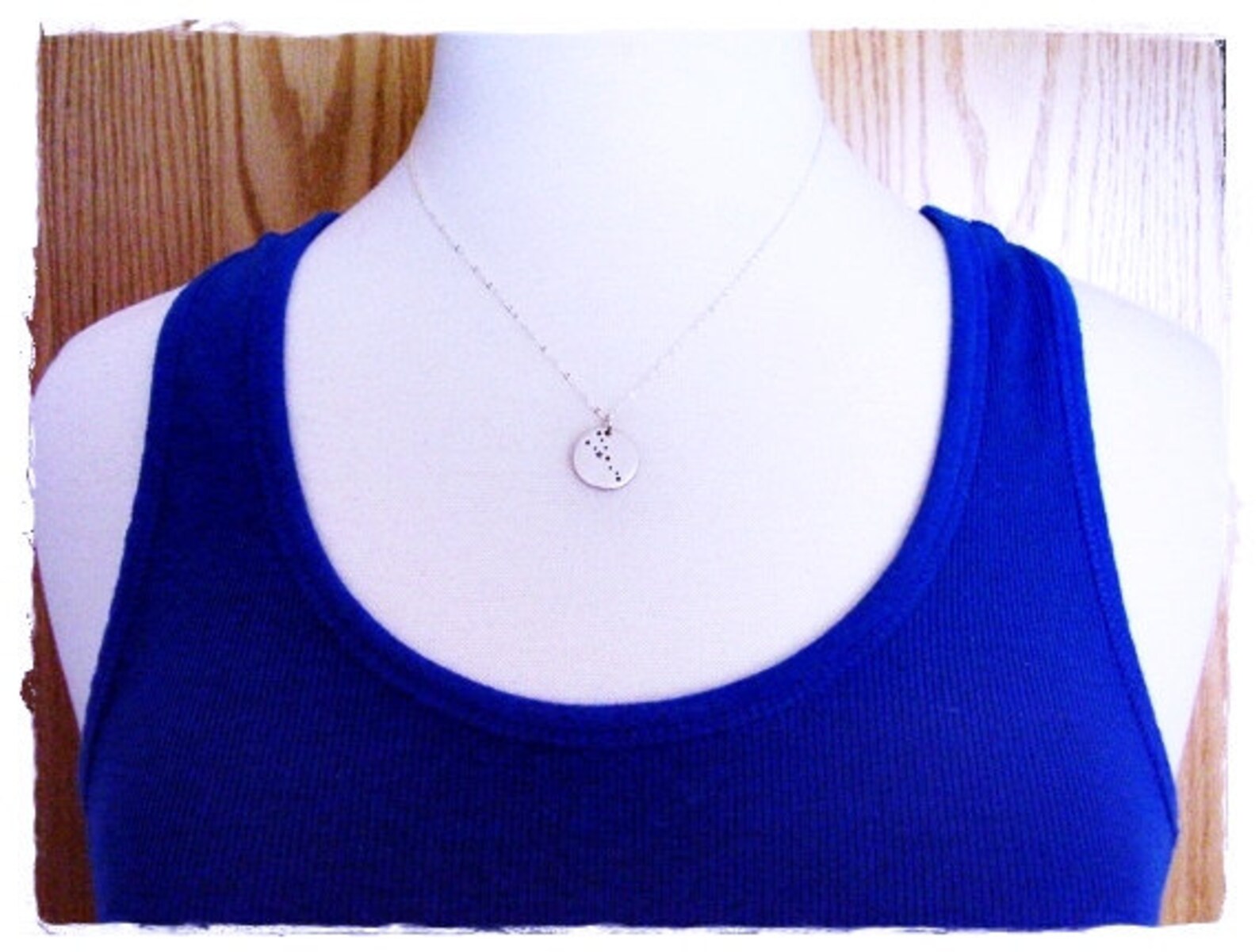 Silver Taurus Constellation Necklace Sterling Silver Taurus - Etsy