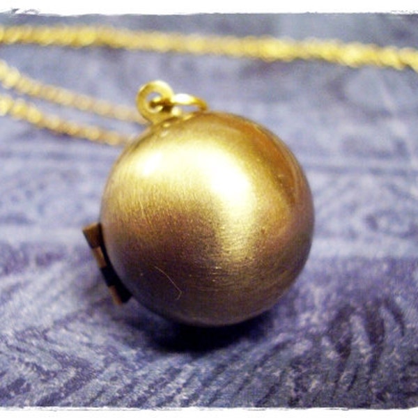 Ball Locket Necklace - Etsy