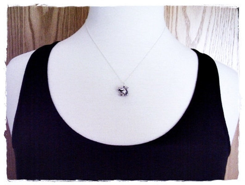 Sterling Silver Squirrel Necklace Sterling Silver Squirrel | Etsy