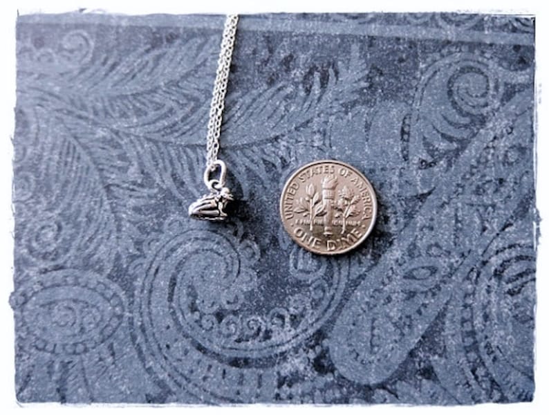 Tiny Toad Necklace - Sterling Silver Toad Charm on a Delicate Sterling ...