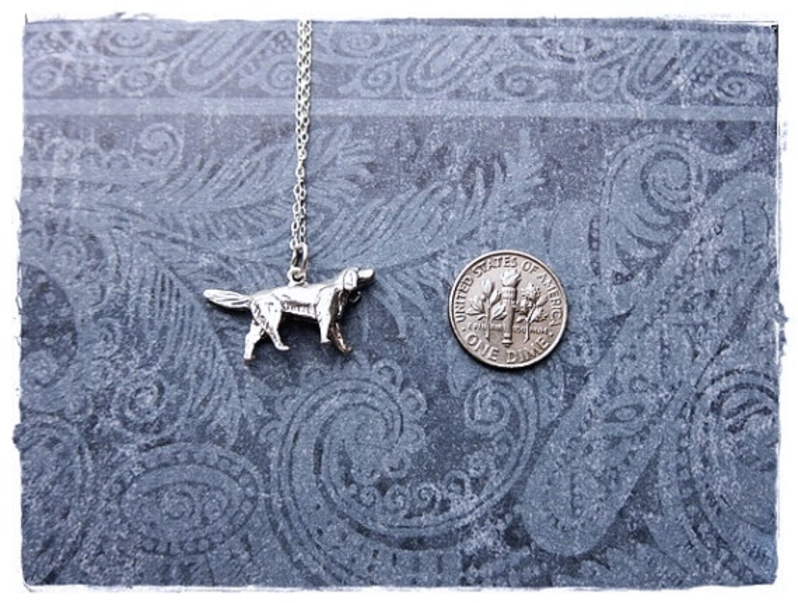 Silver Irish Setter Necklace Sterling Silver Irish Setter | Etsy