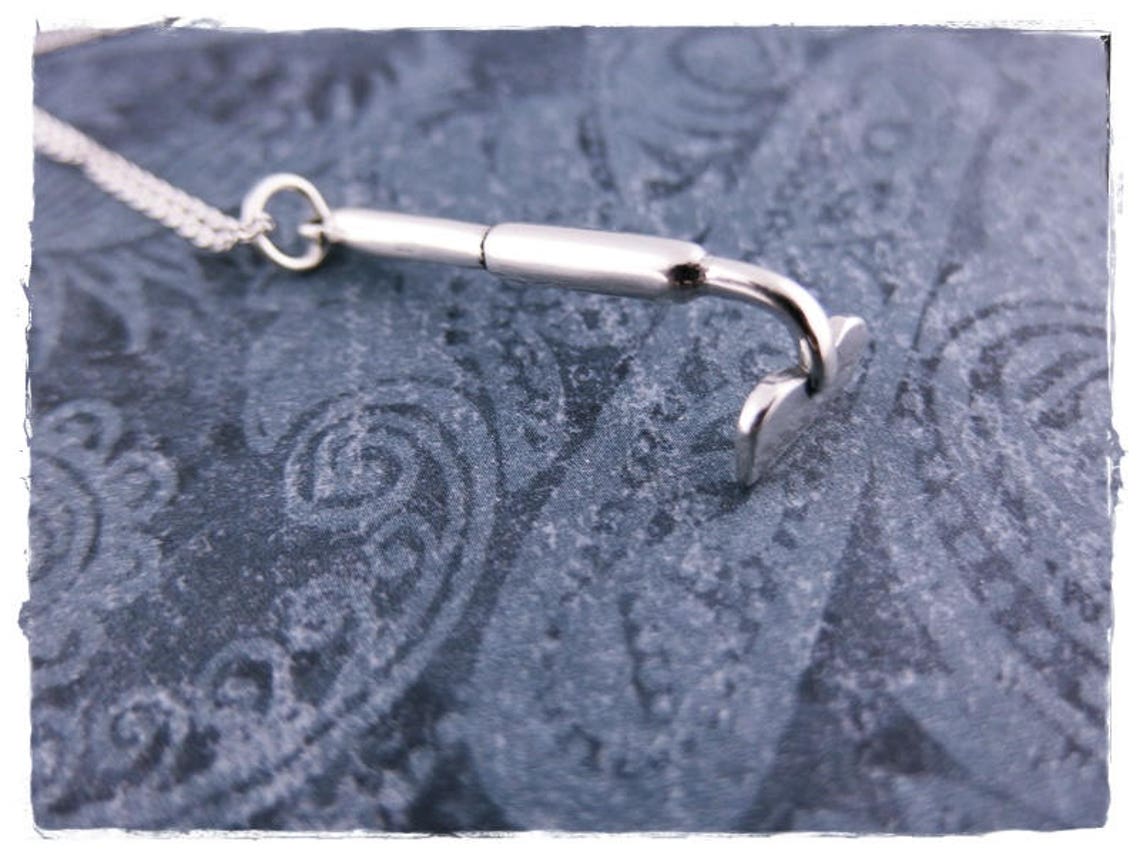 Silver Garden Hoe Necklace - Sterling Silver Garden Hoe Charm on a ...