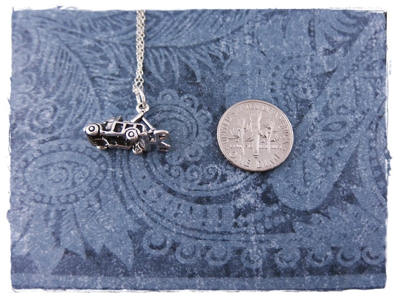 Silver Tow Truck Necklace - Sterling Silver Tow Truck Charm on a ...