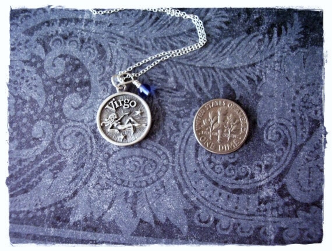 Sterling Silver Virgo Practical Necklace Sterling Silver | Etsy