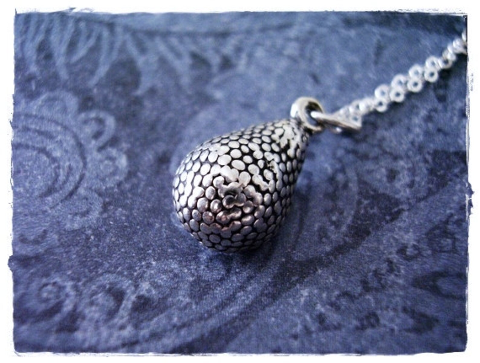 Silver Avocado Necklace Sterling Silver Avocado Charm on a - Etsy