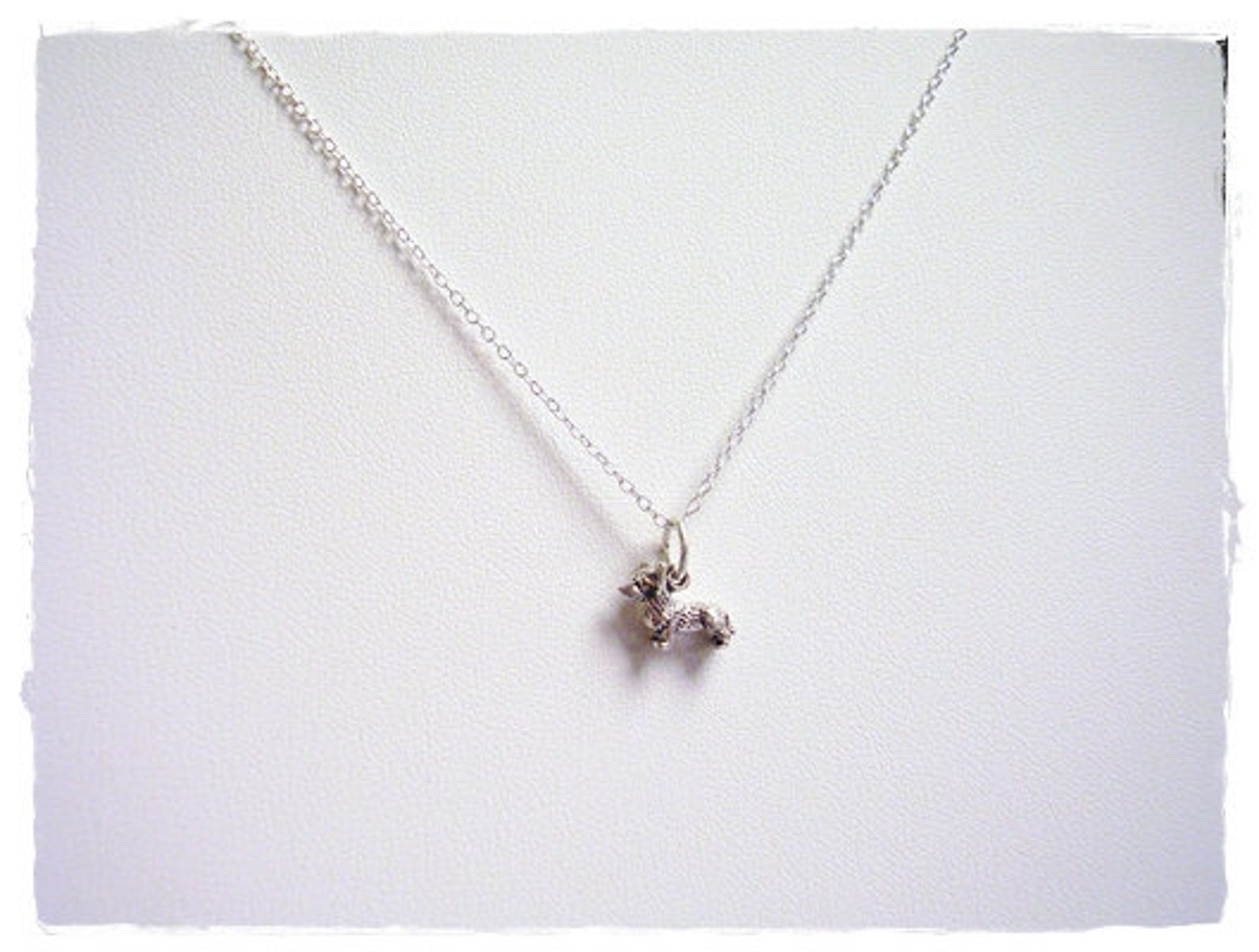 Tiny Silver Corgi Necklace Sterling Silver Corgi Charm on a - Etsy