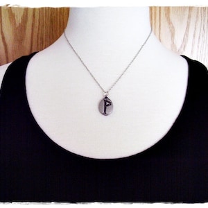 Silver Wynn Rune Necklace - Silver Pewter Wynn Rune Charm on a Delicate ...
