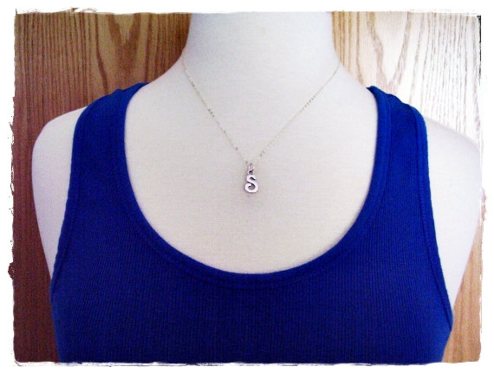 Silver Cursive S Initial Necklace Sterling Silver Cursive - Etsy