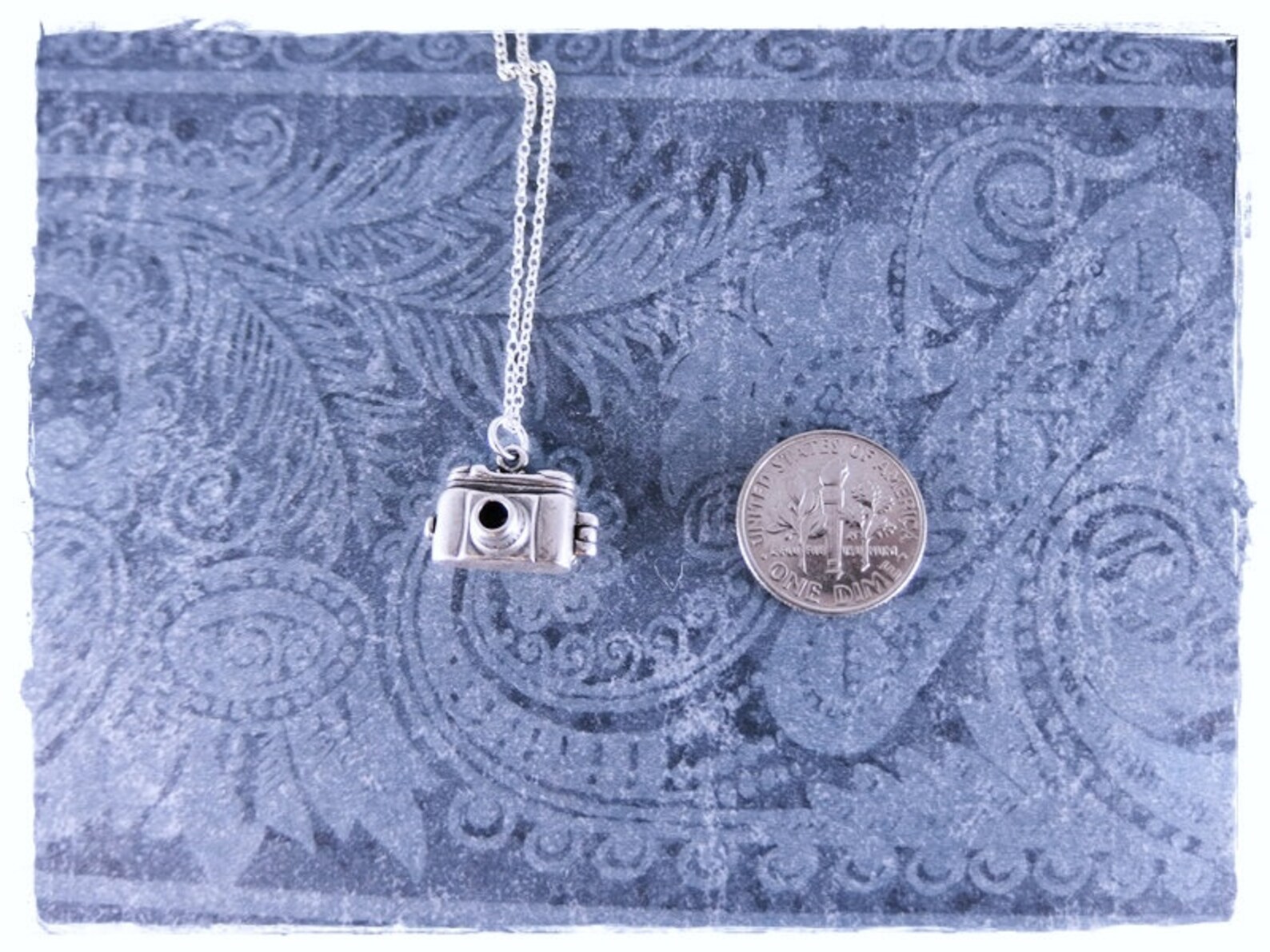 Movable Camera Necklace Sterling Silver Camera Charm on a - Etsy