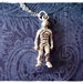 Silver Mummy Necklace Sterling Silver Mummy Charm on a Delicate ...