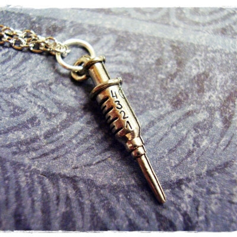 Syringe Necklace - Etsy