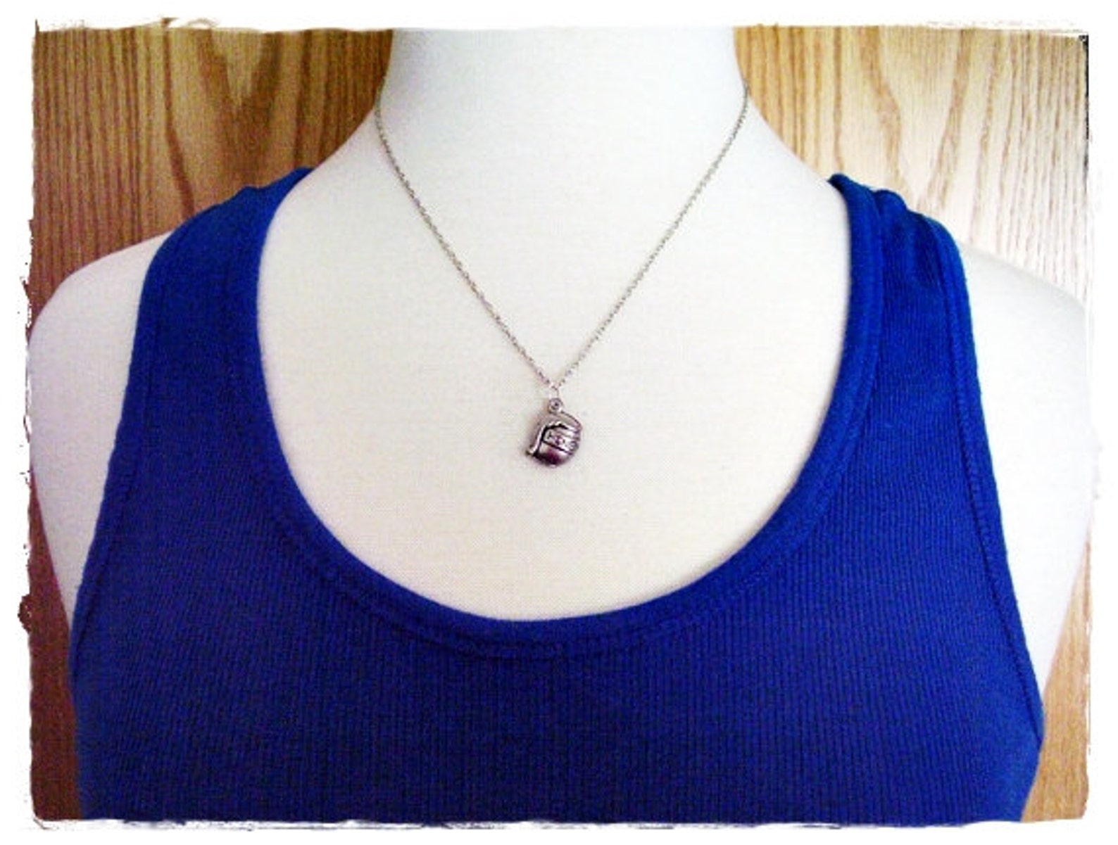 Silver Honey Pot Necklace - Antique Pewter Honey Pot Charm on a ...