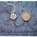 Silver Biohazard Necklace Sterling Silver Biohazard Charm on a Delicate ...