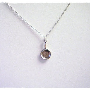Silver Frying Pan Necklace - Antique Pewter Frying Pan Charm on a ...