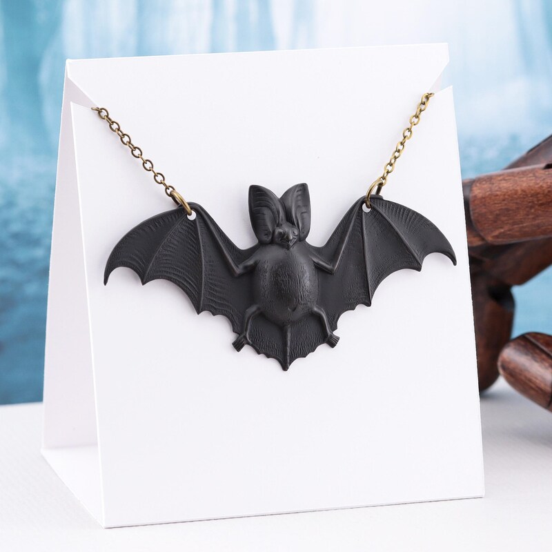 Bat Necklace - Etsy
