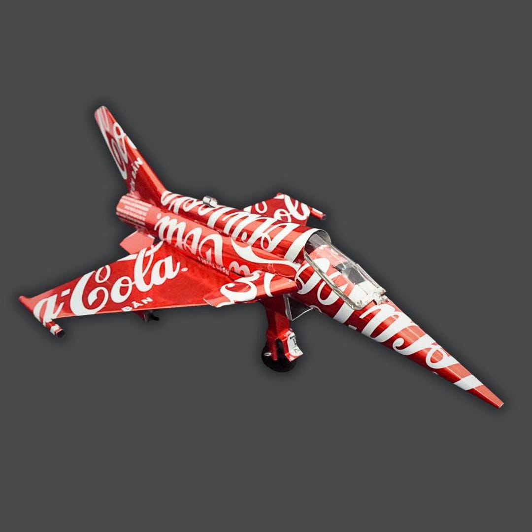 Handmade Fighter Jet From Diet Coke/coke/coca-cola – Vintage Desk Decor ...