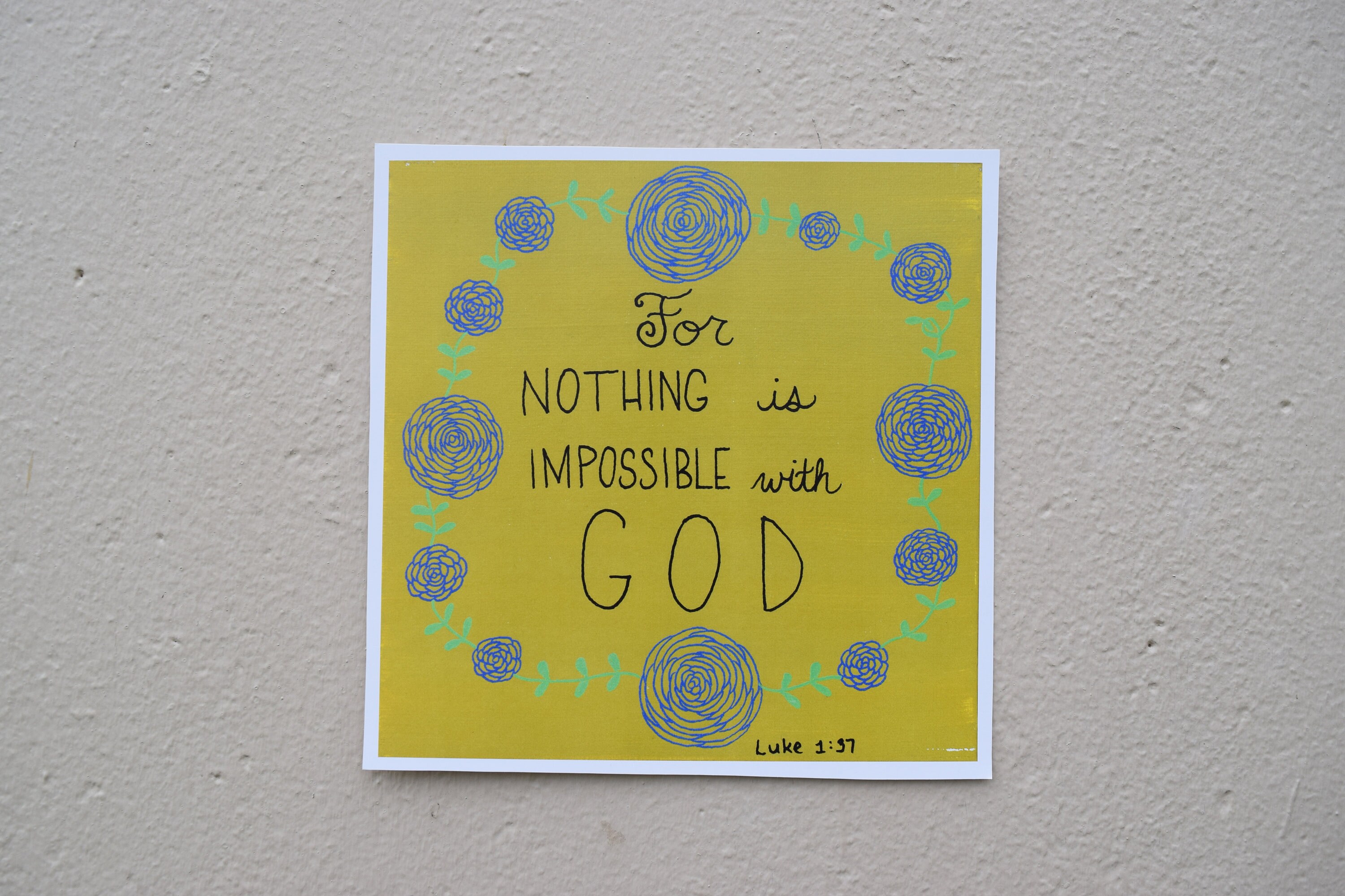For Nothing is Impossible With God Luke 1 37 Bible Verse - Etsy