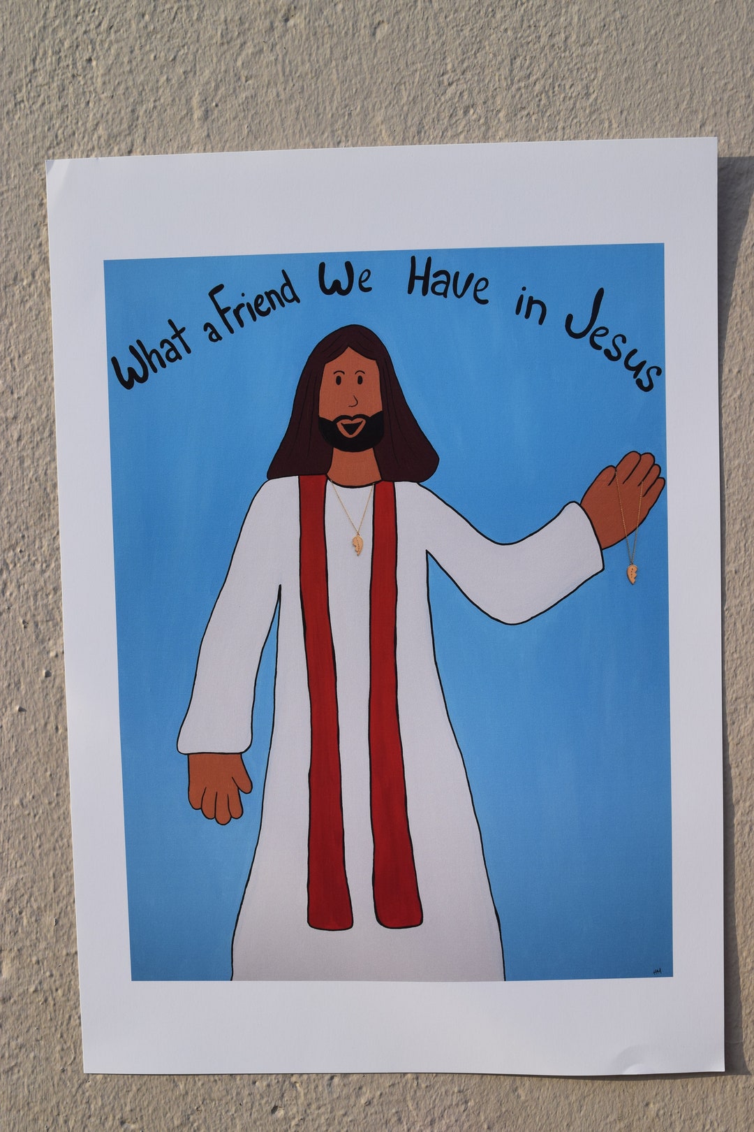 What a Friend We Have in Jesus-jesus-best Friend-bff Necklace-heart ...