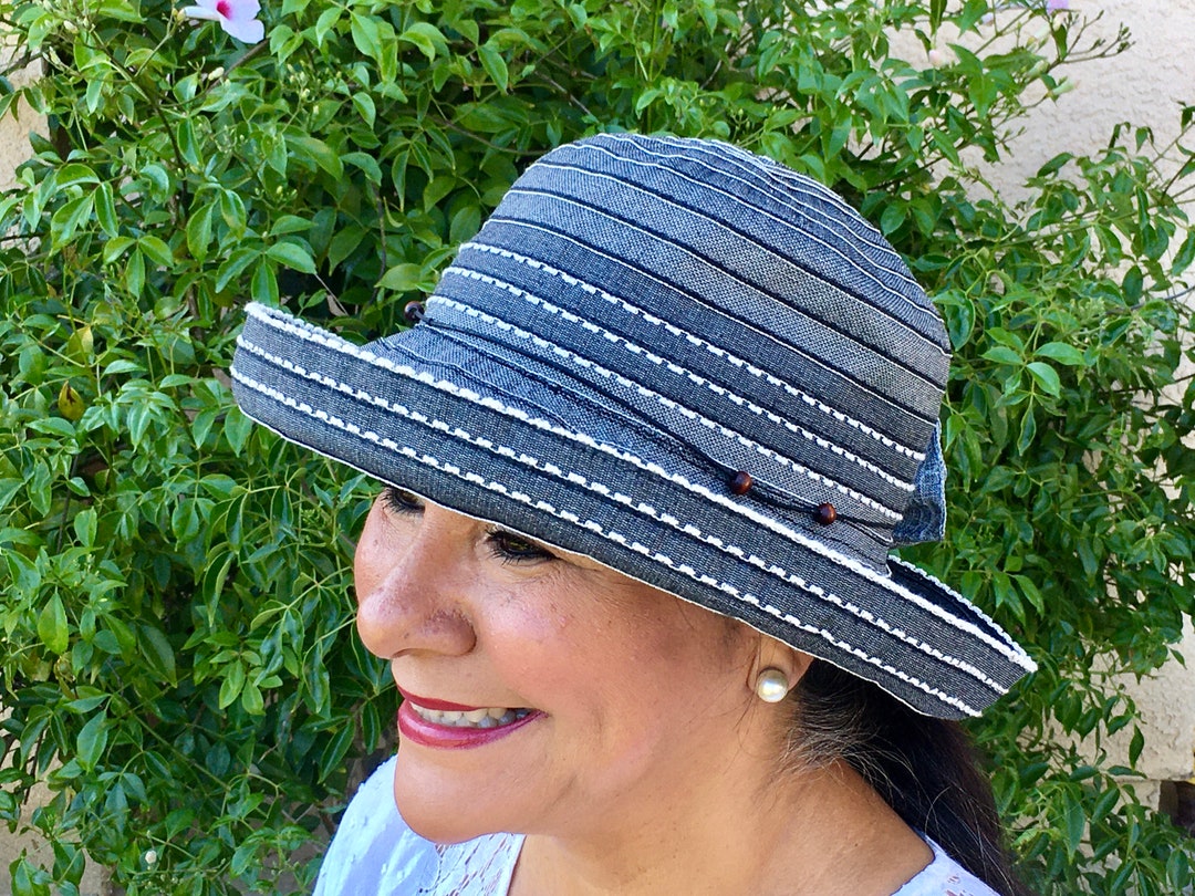 Poly Ribbon Soft Fabric Sun Hat - Etsy